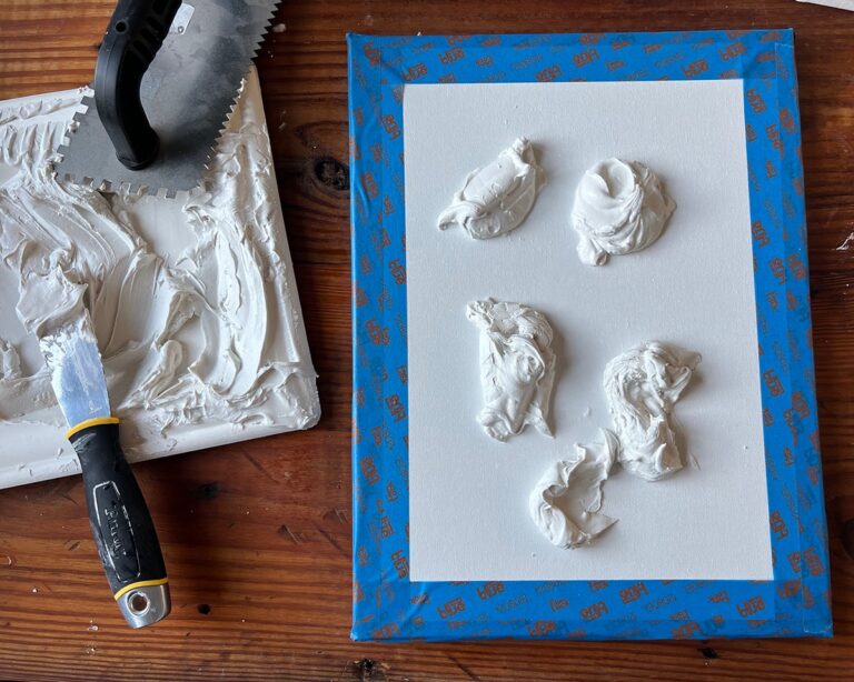 DIY Plaster On Canvas Art That's Easy + Elegant (How To Guide)